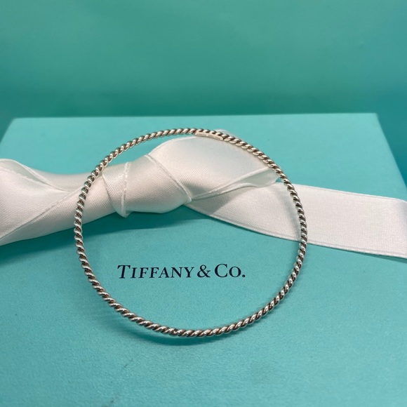 Tiffany & Co. | Jewelry | Tiffany Co Twist Rope Bangle Bracelet | Poshmark